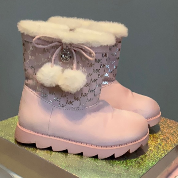 Michael Kors | Shoes | Michael Kors Girls Pink Snow Boots Size 1 | Poshmark